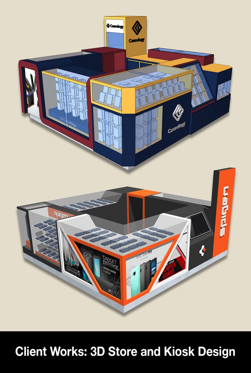 Client Works: 3D Kiosk Design